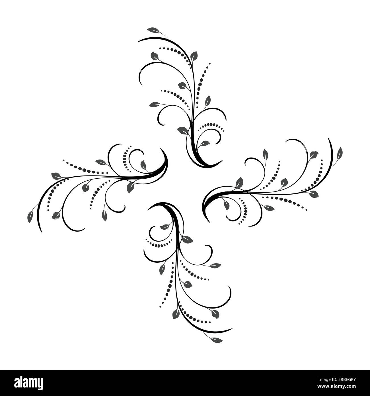 Floral wreath vector Stock Vector Images - Alamy