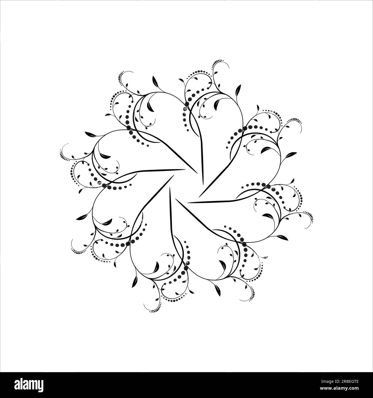 Floral wreath vector Stock Vector Images - Alamy