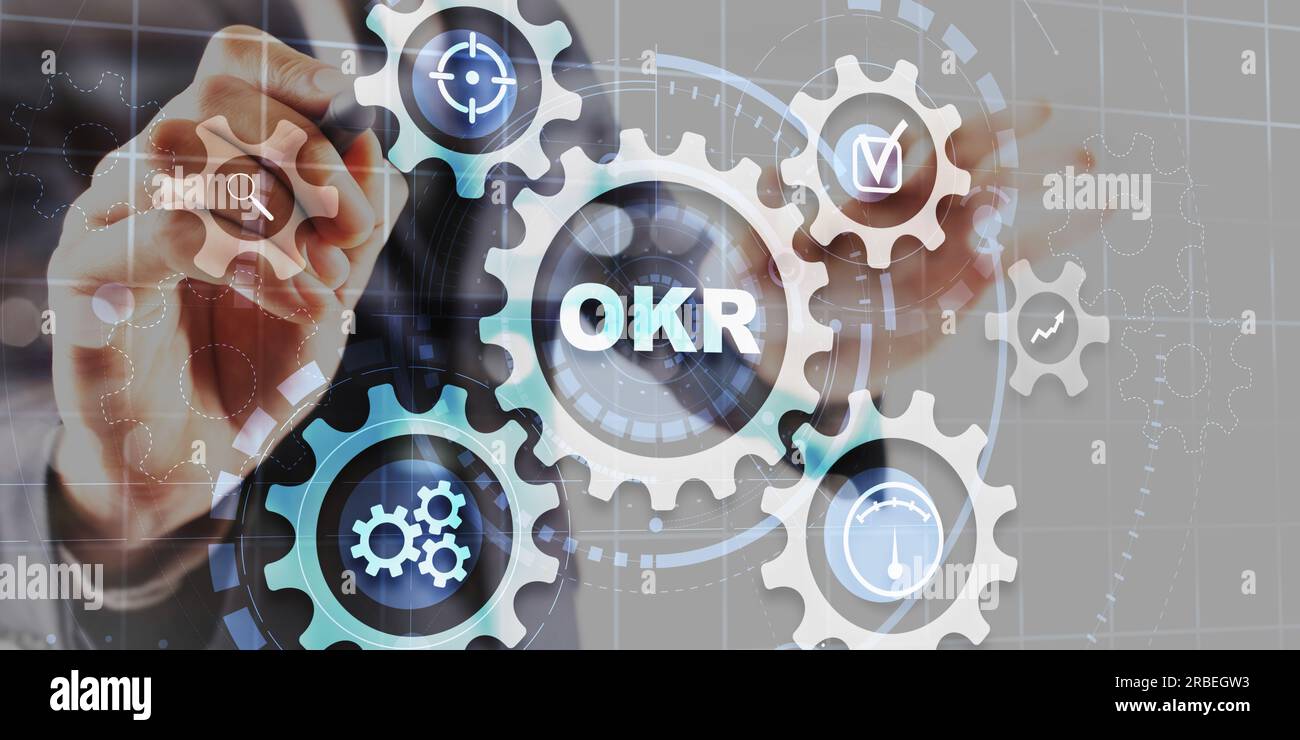 OKR. Objectives, Key and Results. Business target and focus concepts ...