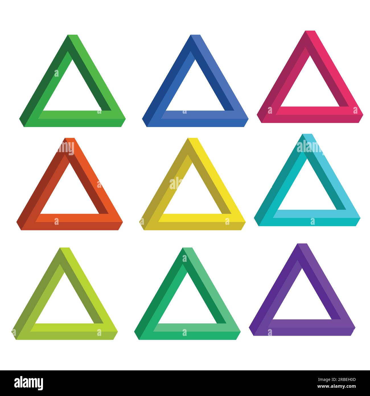 Blue triangle shape hi-res stock photography and images - Alamy