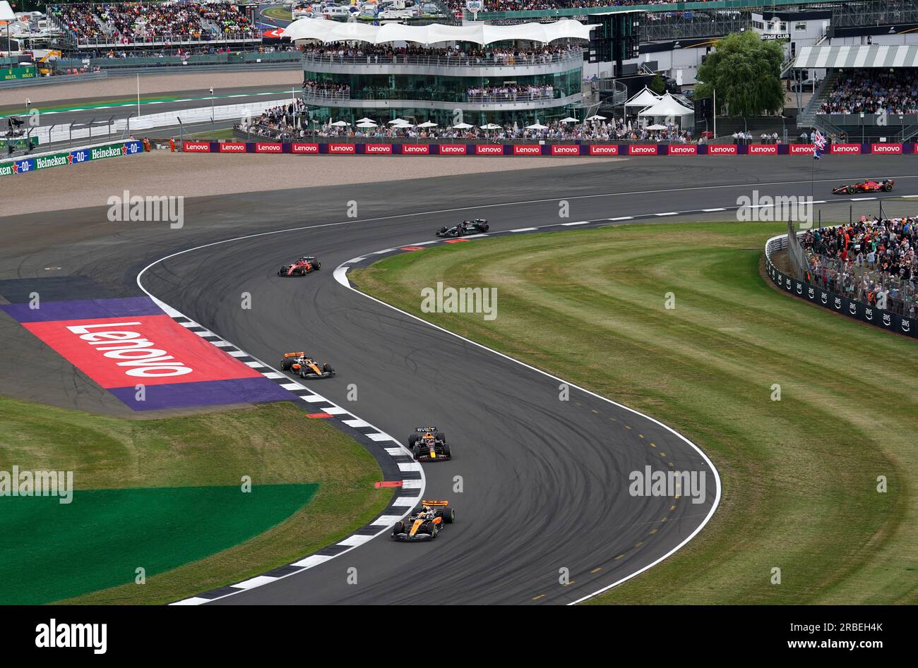 McLaren's Lando Norris leads Red Bull's Max Verstappen through ...