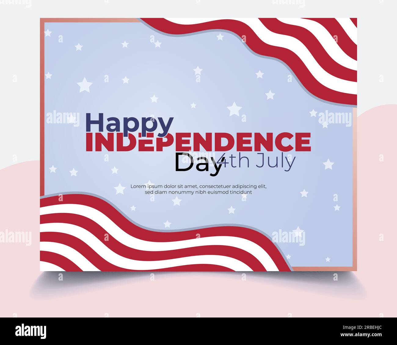 Commemorating American Independence Day with a Patriotic Poster Stock ...
