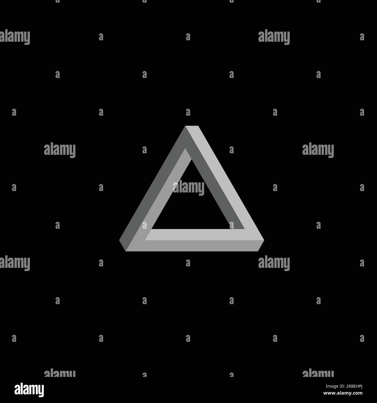 Impossible triangular figure hi-res stock photography and images - Alamy