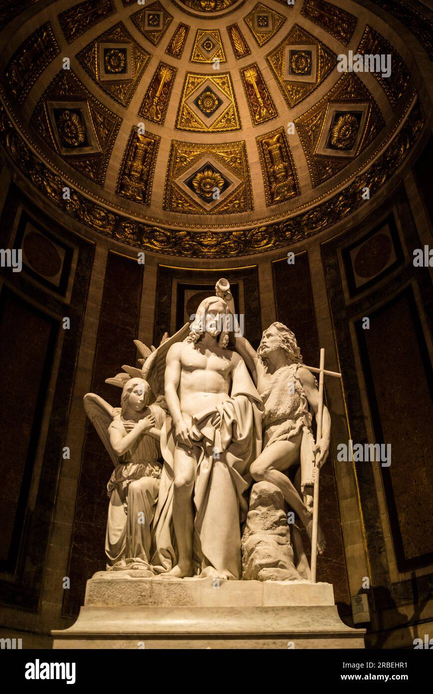 "The Baptism of Christ" by François Rude, La Madeleine church, built in ...