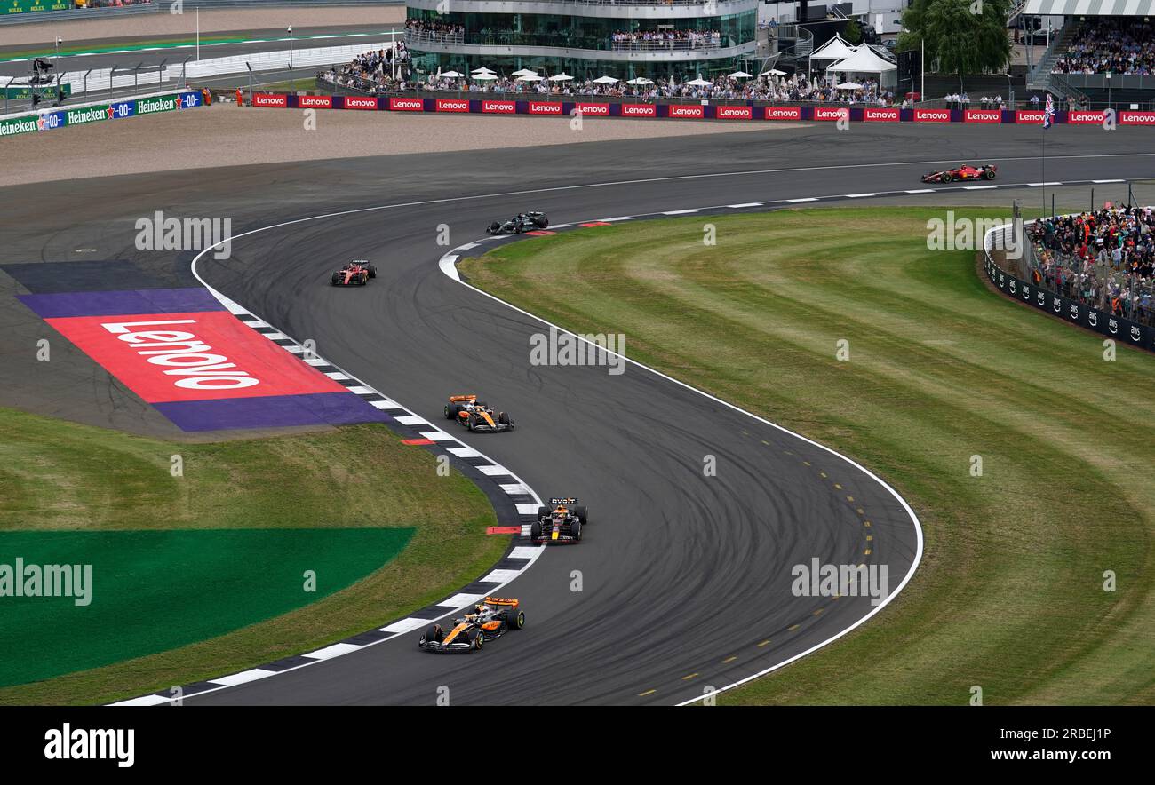 McLaren's Lando Norris leads Red Bull's Max Verstappen through ...