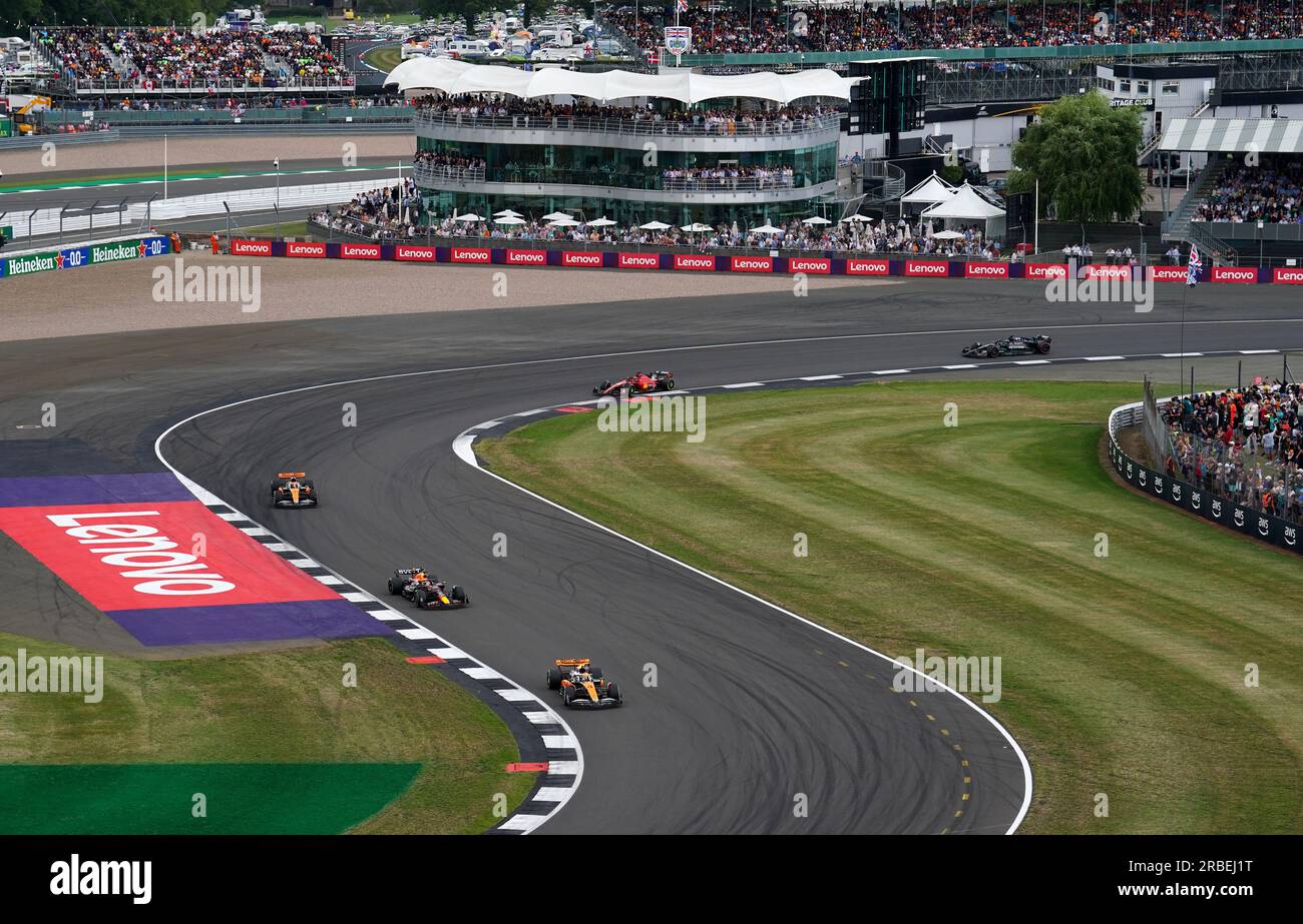 McLaren's Lando Norris leads Red Bull's Max Verstappen through ...