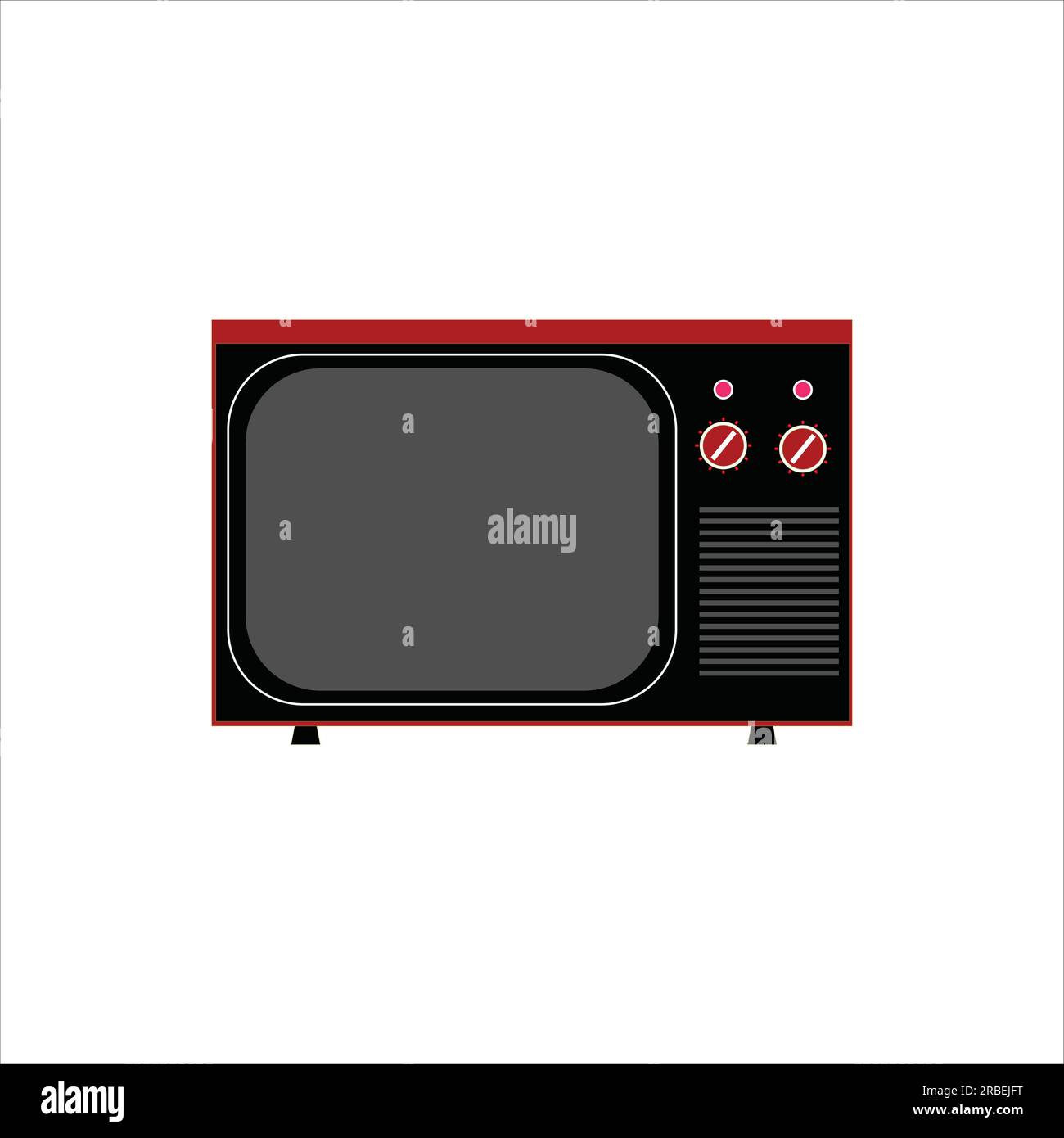 Tv set television model Stock Vector Images - Alamy