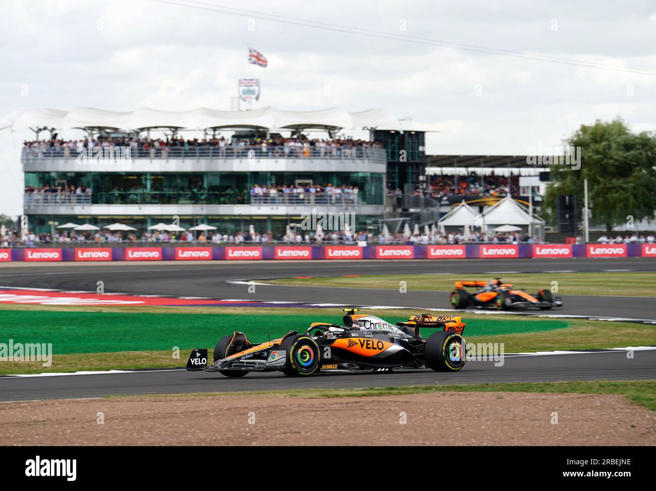 McLaren's Lando Norris drives around Luffield during the British Grand ...