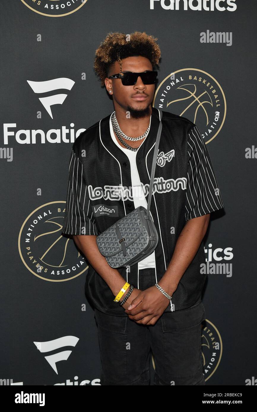 Las Vegas, USA. 09th July, 2023. Miles McBride attends the Fanatics x ...