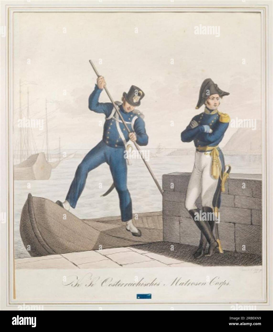 Austrian Royal Sea Army: An Officer and a Sailor from the Sailors Corps ...