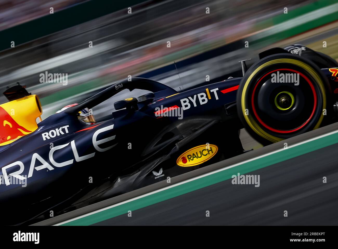 SILVERSTONE - Max Verstappen (Red Bull Racing) during the Grand Prix of ...