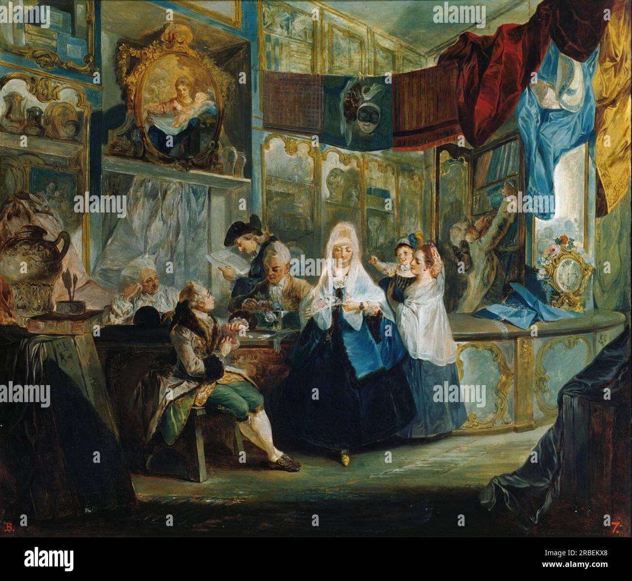 The Shop 1772 by Luis Paret y Alcazar Stock Photo - Alamy