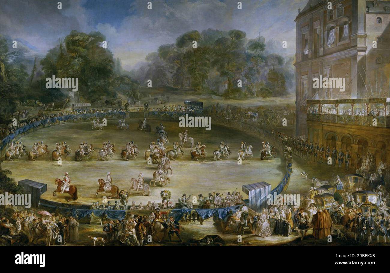 The royal pairs 1770 by Luis Paret y Alcazar Stock Photo - Alamy