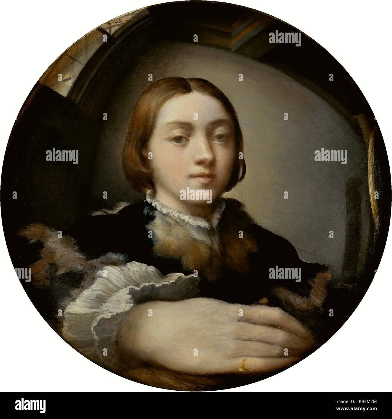 Self-portrait in a Convex Mirror 1524 by Parmigianino Stock Photo - Alamy
