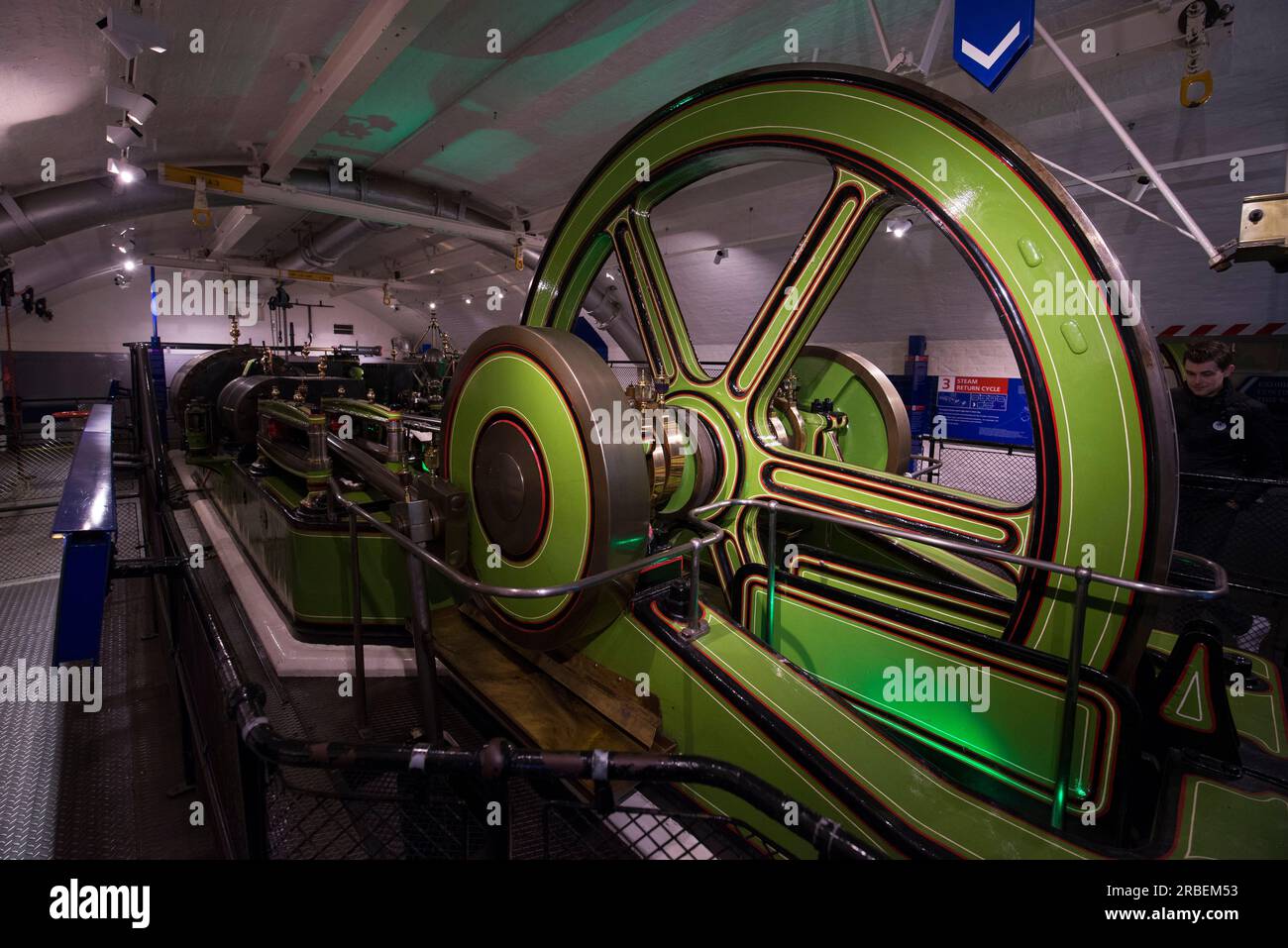 Tower Bridge steam engine that was used to raise the bridge Stock Photo ...