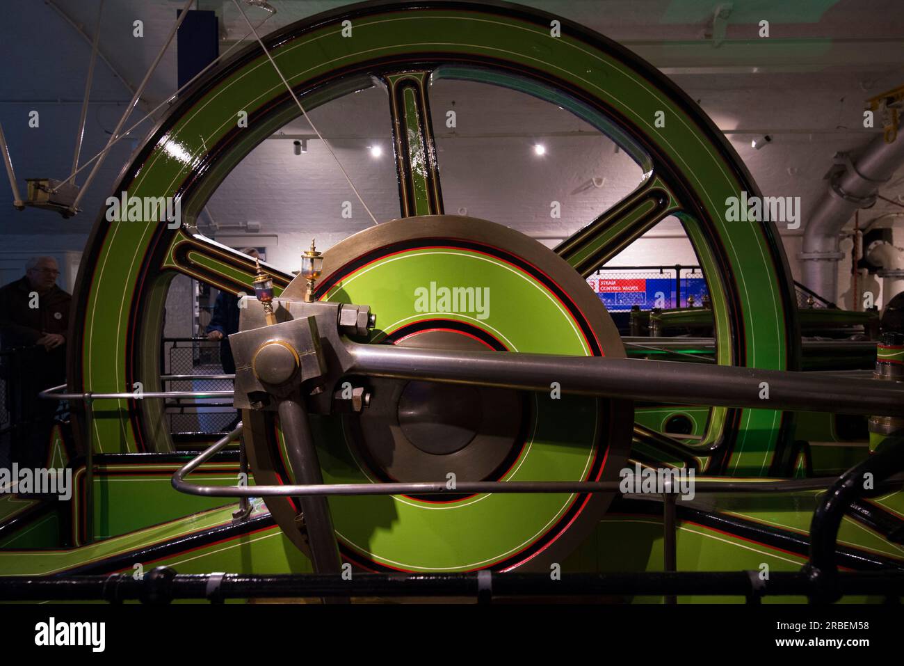 Tower Bridge steam engine that was used to raise the bridge Stock Photo ...