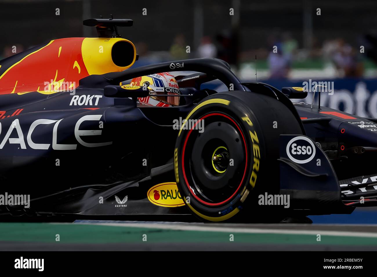 SILVERSTONE - Max Verstappen (Red Bull Racing) during the Grand Prix of ...