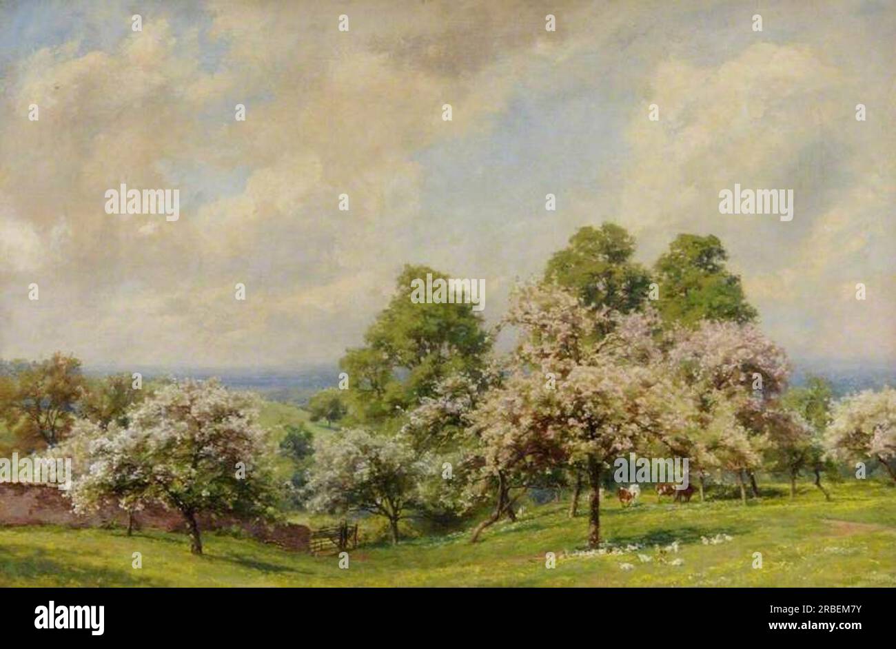 Spring Sunshine by Alfred Parsons Stock Photo - Alamy