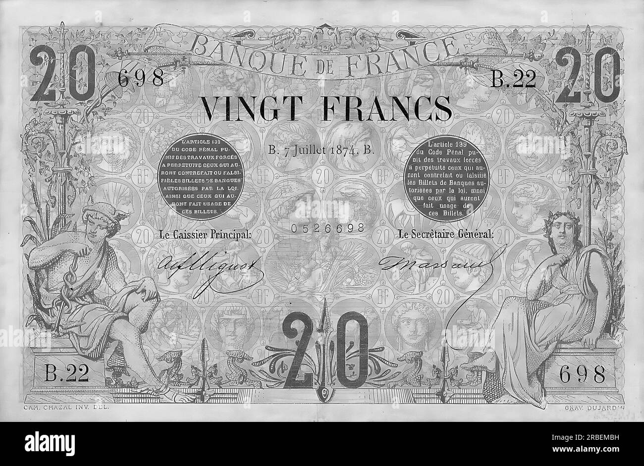 20 francs Black and White Stock Photos & Images - Alamy