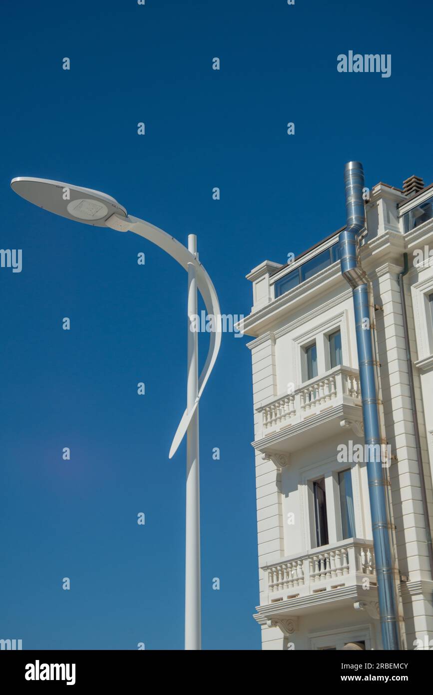 Road pole for efficient public lighting Stock Photo - Alamy