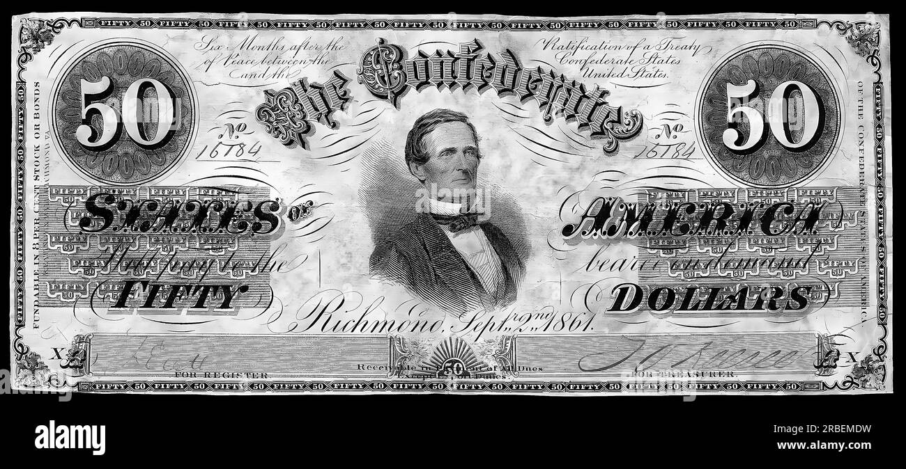 1861 banknote hi-res stock photography and images - Alamy