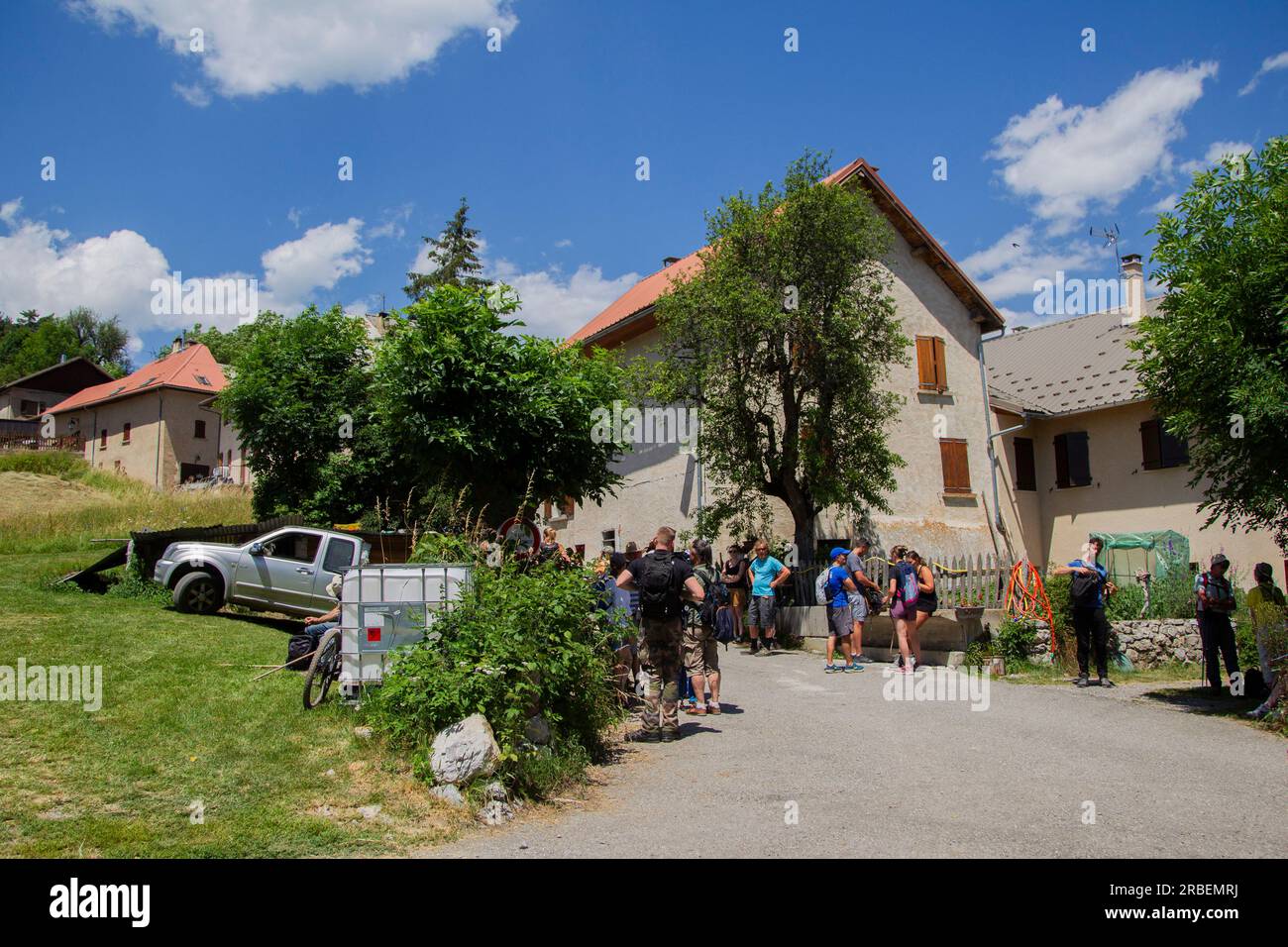 Vernet, France. 09th July, 2023. The volunteers are waiting to go in ...