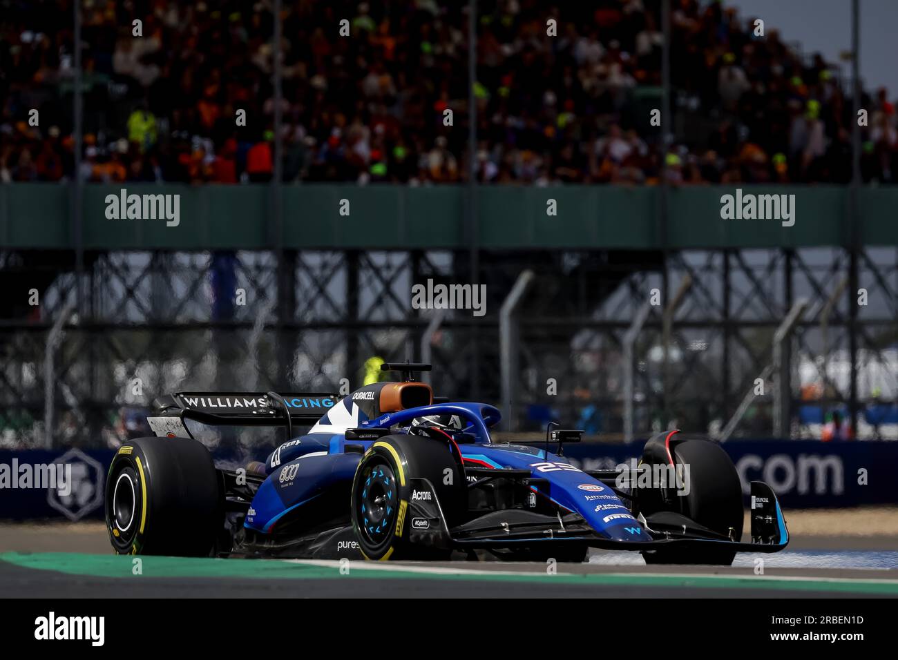 SILVERSTONE - Alexander Albon (Williams) during the Grand Prix of Great ...
