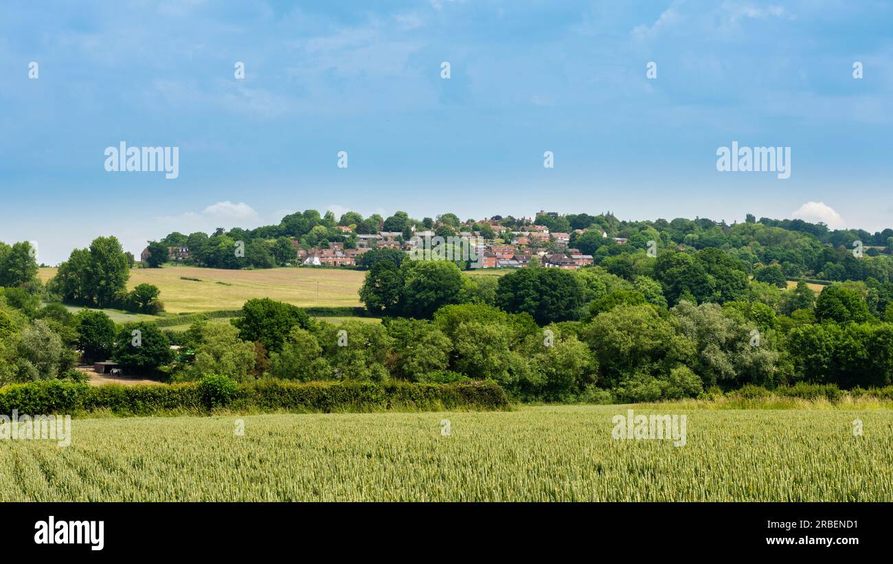 The lovely town of Goudhurst, sitting on top of a hill in the Weald of ...