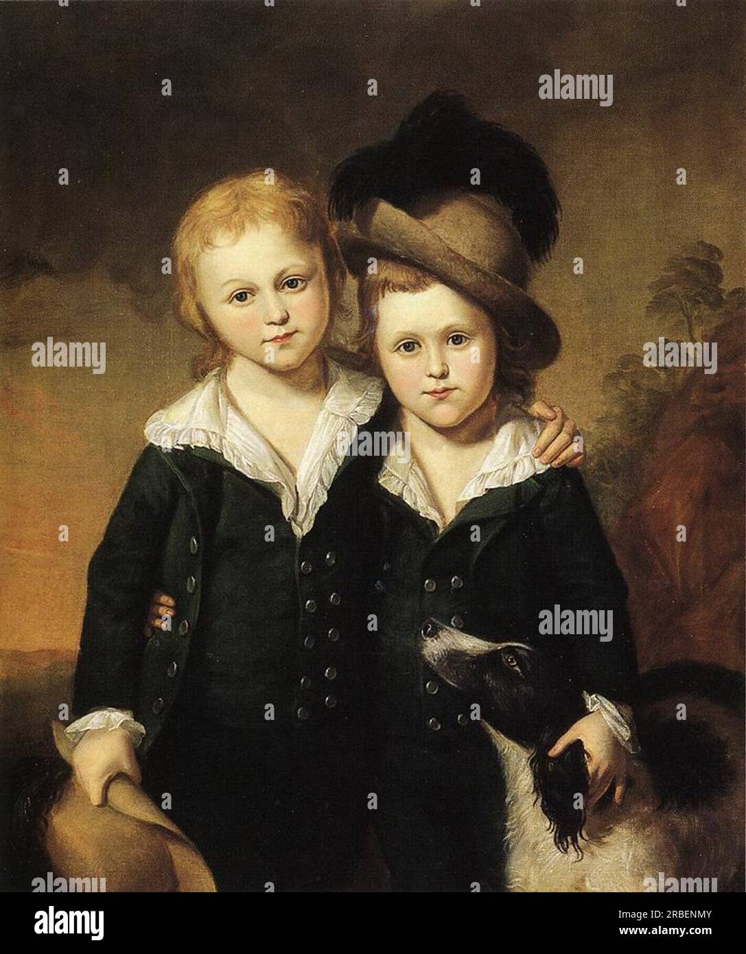 Thomas and Henry Sergeant 1787 by Charles Willson Peale Stock Photo - Alamy