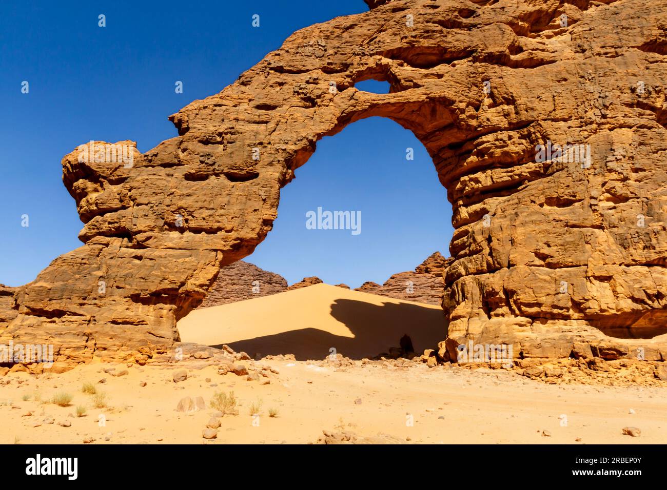 Tikoubaouine Arch - amazing rock formation at Tikoubaouine. Tassili n ...