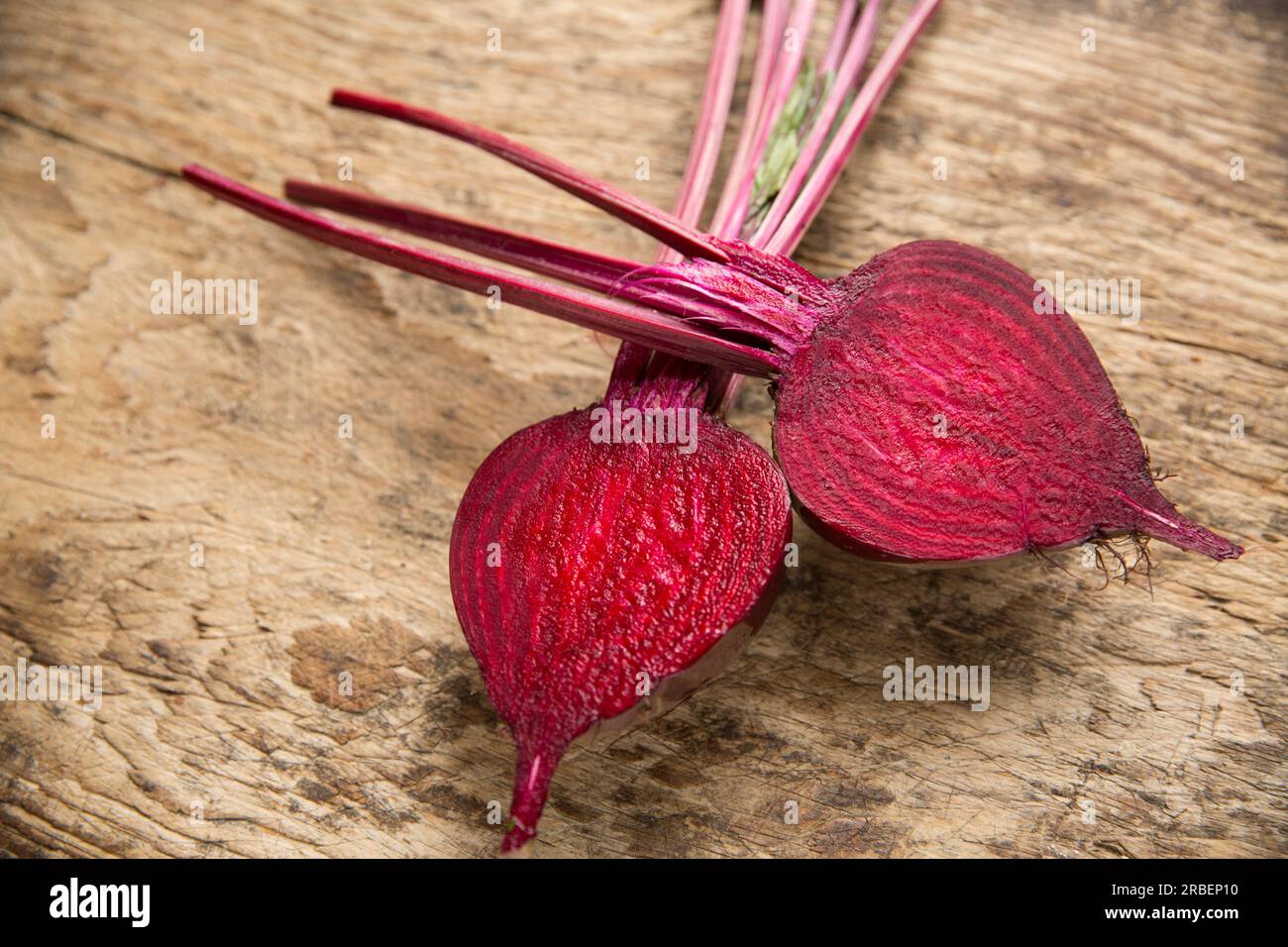 Sliced raw beetroot from a supermarket in the UK that will be used to ...