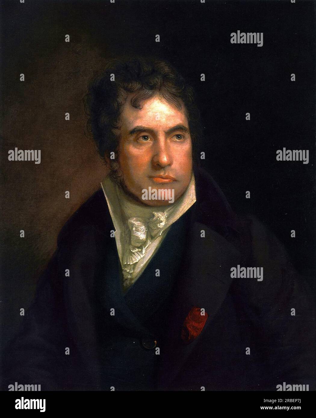 Portrait En Buste De Trois-quart À La Mode Du Début Du Xixeme Siècle ...