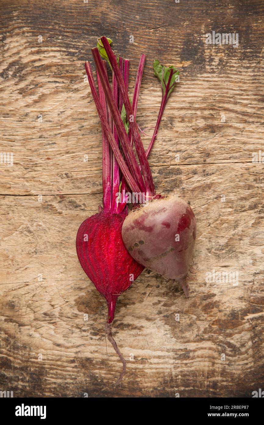 Sliced raw beetroot from a supermarket in the UK that will be used to ...