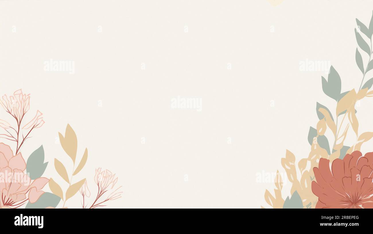 A minimalist illustration with a large empty space in the middle and a ...