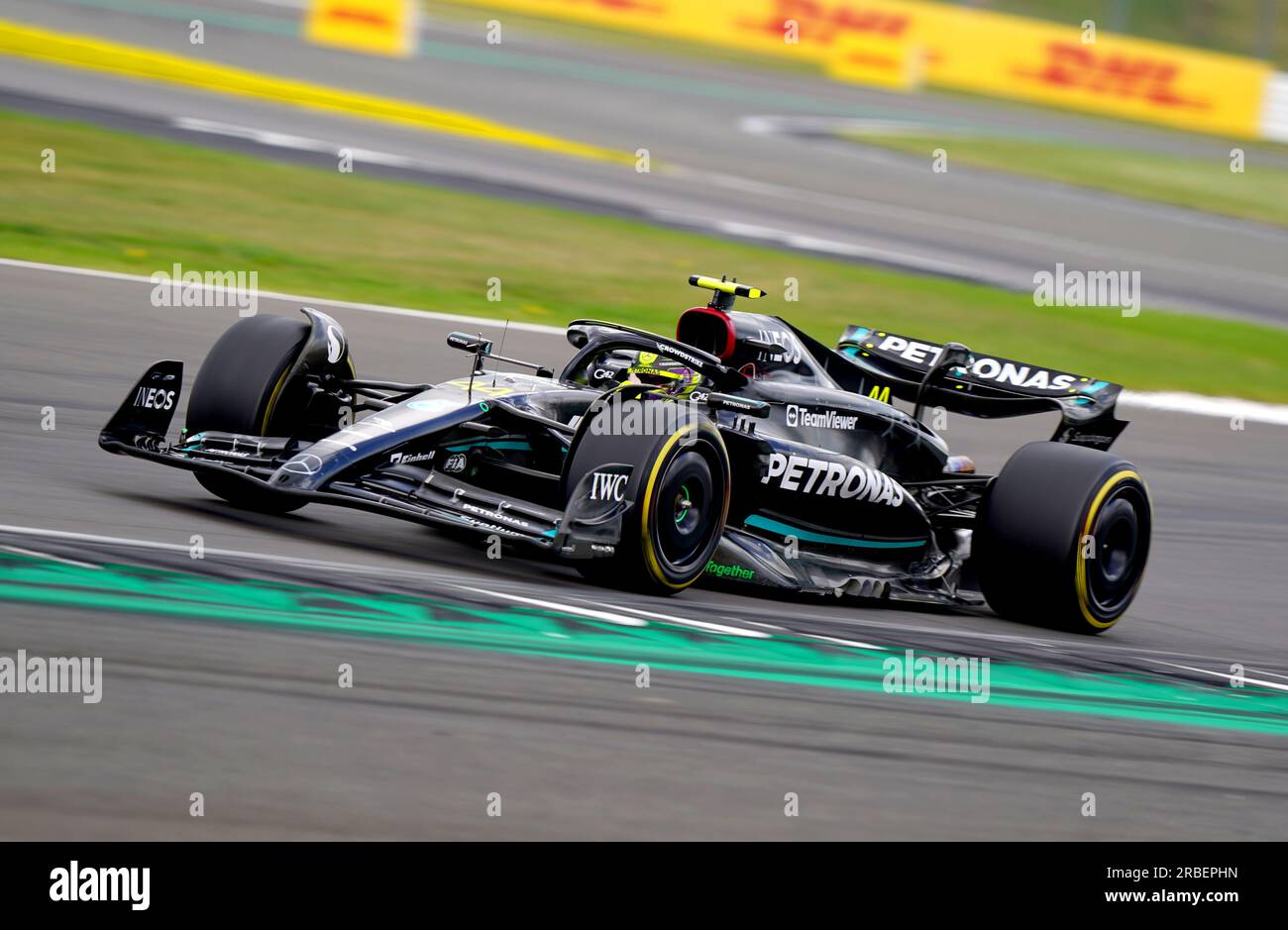 Mercedes' Lewis Hamilton during the British Grand Prix 2023 at ...