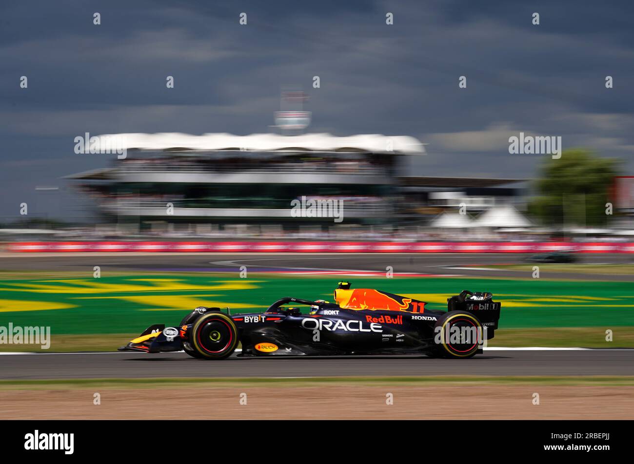 Red Bull's Max Verstappen drives around Luffield during the British ...