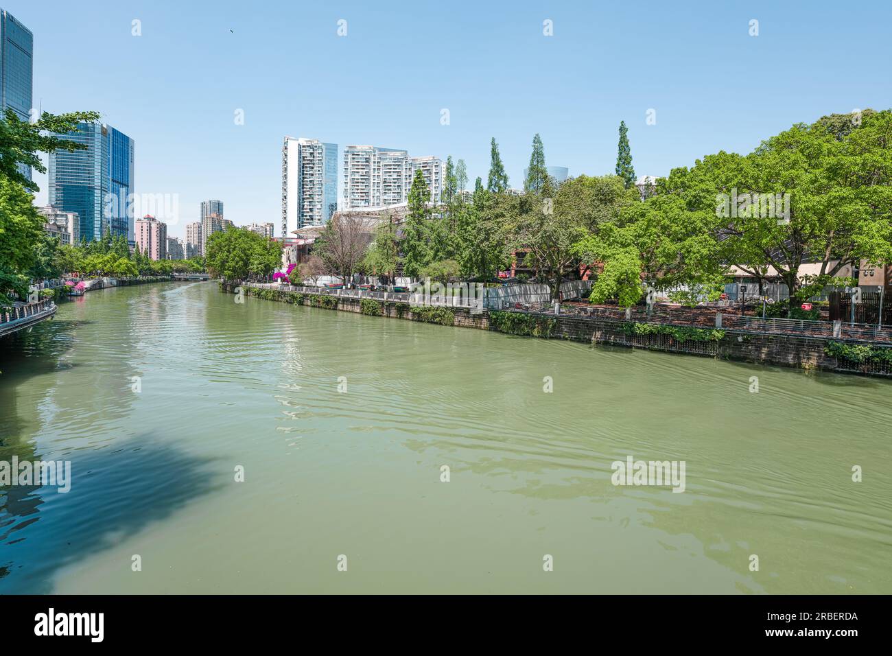 The sunny Chengdu corridor bridge Stock Photo - Alamy