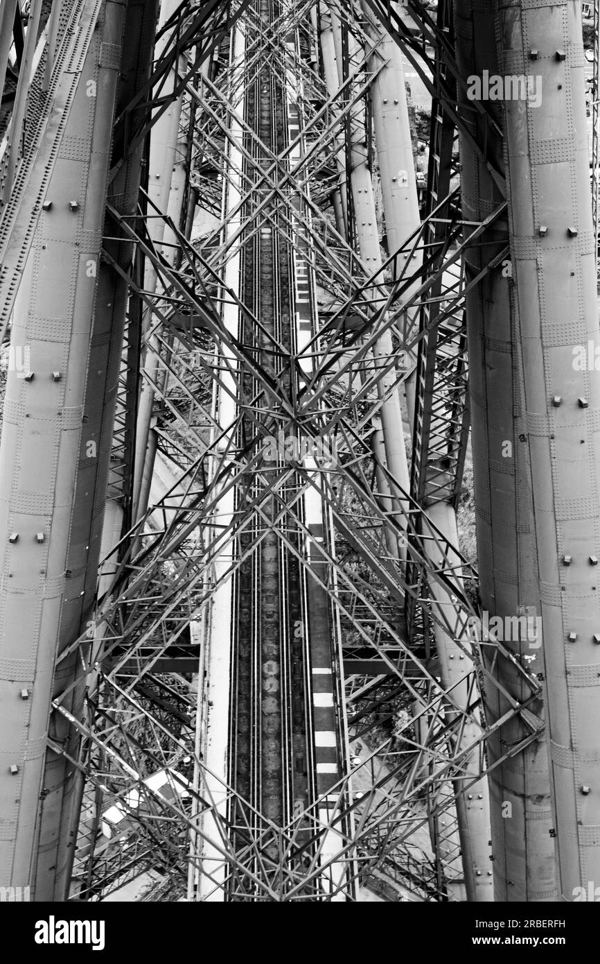 Forth Rail Bridge, Scotland, view from top of Stock Photo - Alamy
