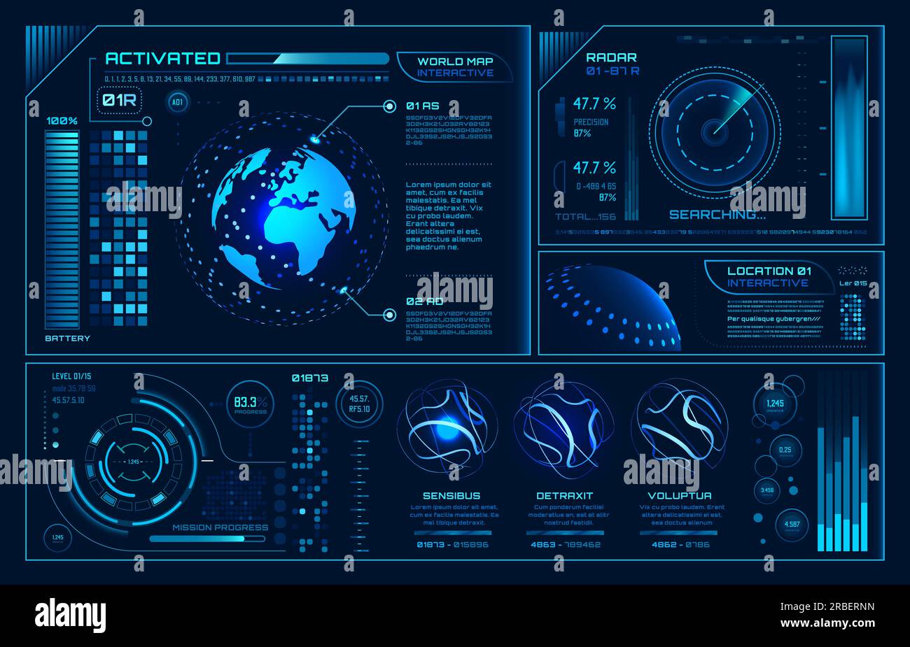 Hud futurist hi-res stock photography and images - Alamy