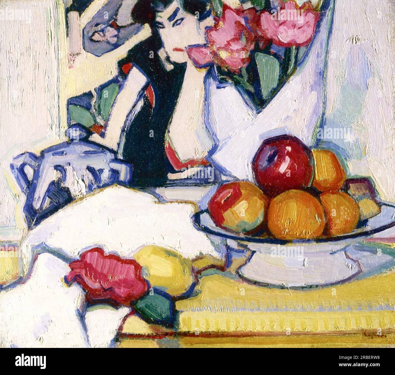 Flowers and Fruit 1915 by Samuel Peploe Stock Photo - Alamy