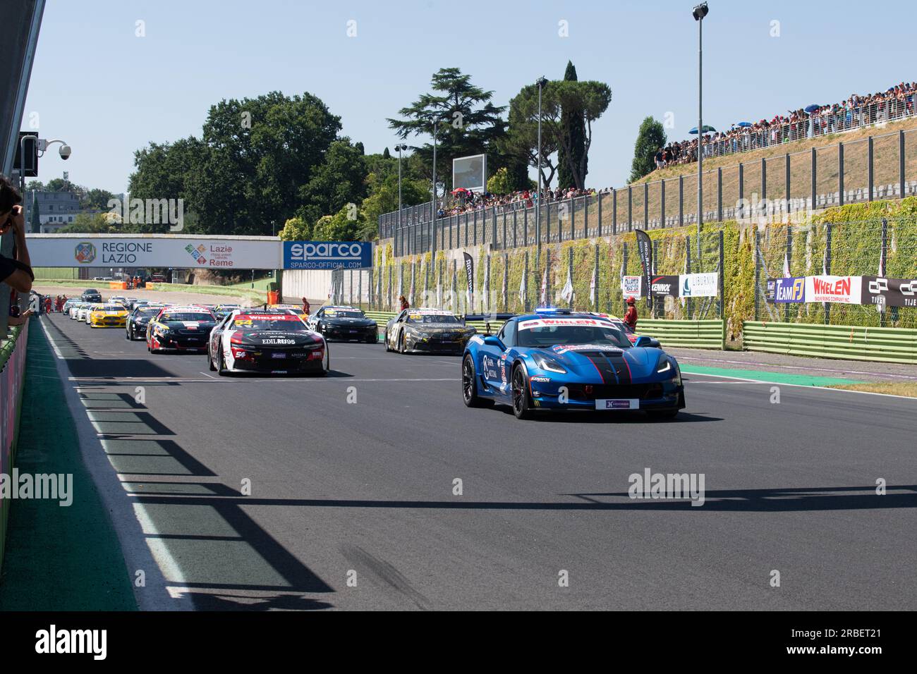 Vallelunga circuit, Rome, Italy July 9 2023 - Nascar Whelen Euro Series ...