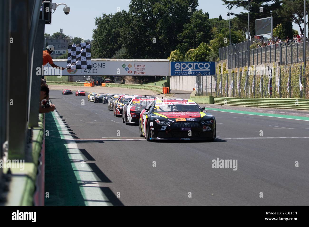 Vallelunga Circuit Rome Italy July 9 2023 Nascar Whelen Euro Series En2 Race Two Paul