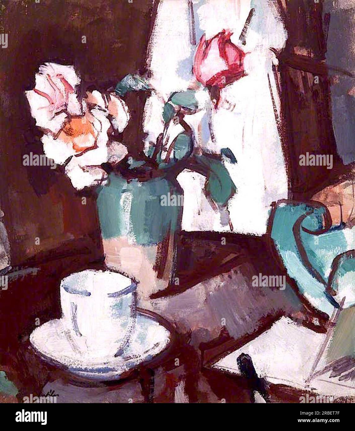 A Still Life of Roses 1931 by Samuel Peploe Stock Photo - Alamy