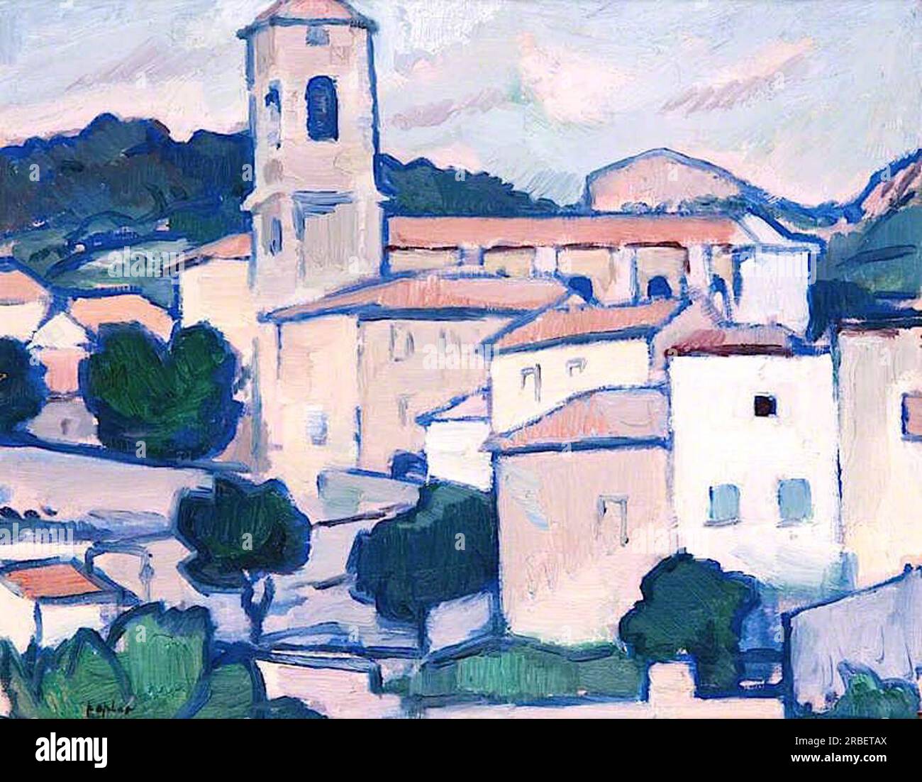 Cassis 1913 by Samuel Peploe Stock Photo - Alamy