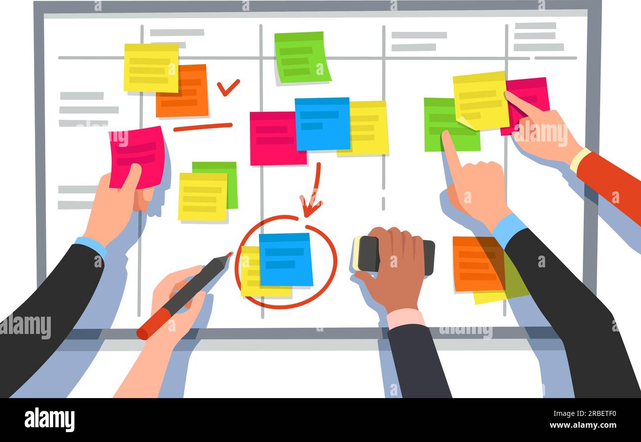 Business plan whiteboard Stock Vector Images - Alamy