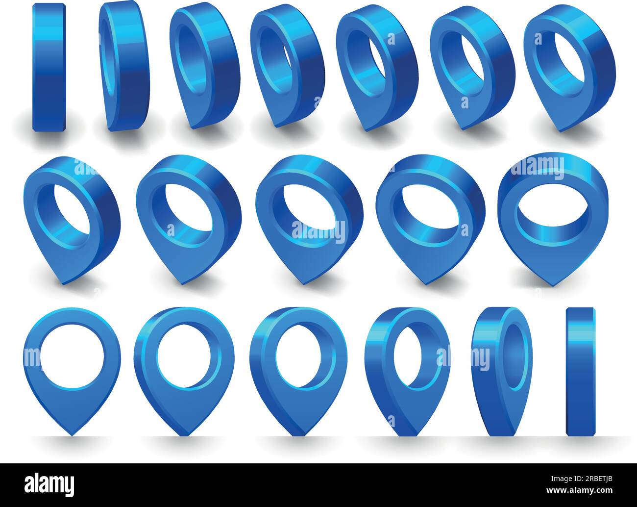 Arrow sign marker pointing Stock Vector Images - Alamy