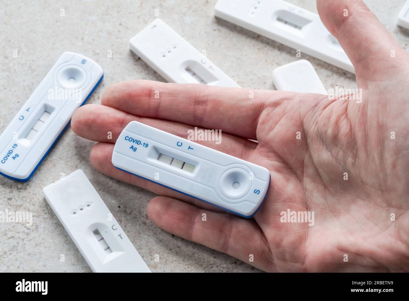 Rapid lateral flow test devices show positive results for Covid19 ...