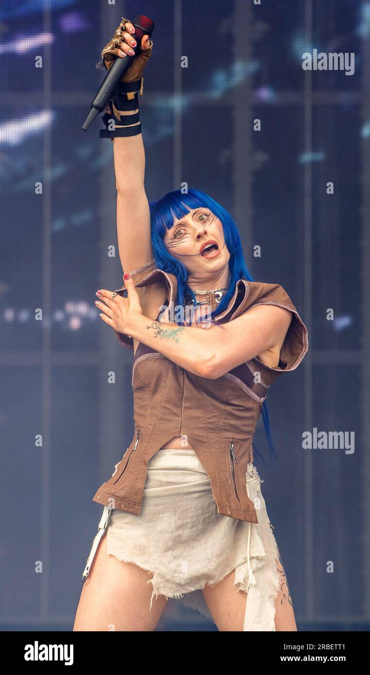 Ashnikko performing on the main stage at the Trnsmt Festival at Glasgow ...