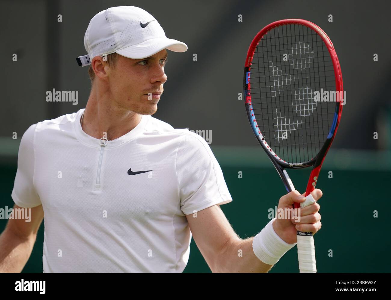 Denis Shapovalov during his match against Roman Safiullin (not pictured ...