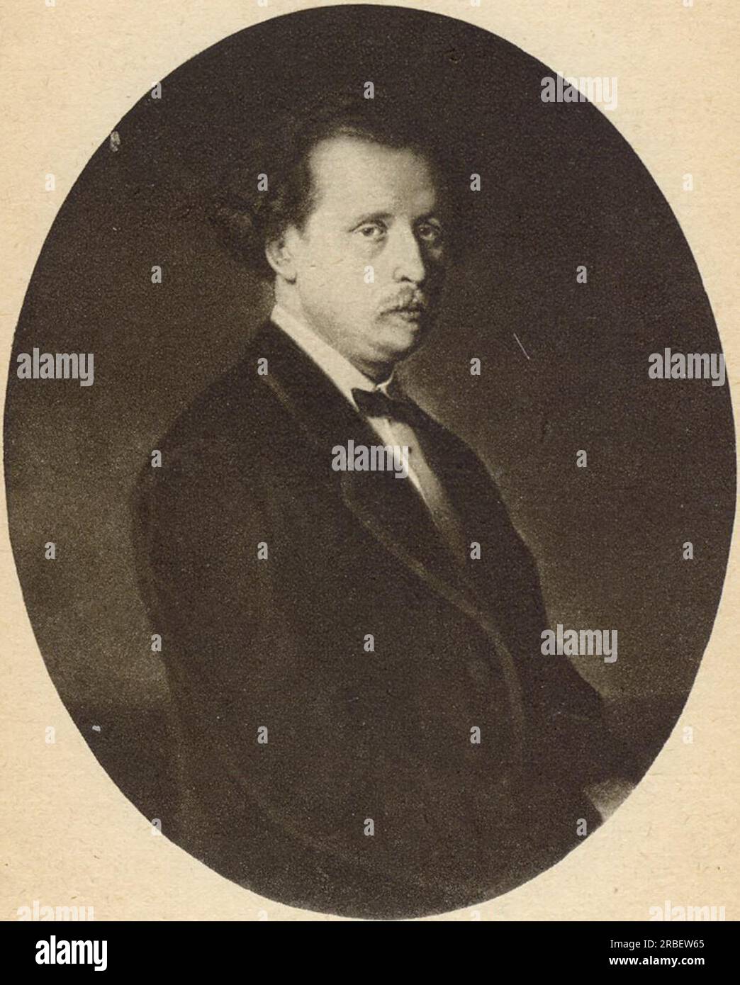 Portrait of Nikolai Rubinstein 1870 by Vasily Perov Stock Photo - Alamy